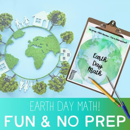 Earth Day Math by MrsFourthGrade | TPT