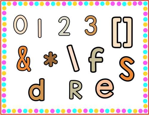 Printable Boho Neutral Bulletin Board Alphabet Letters, Large Alphabet ...