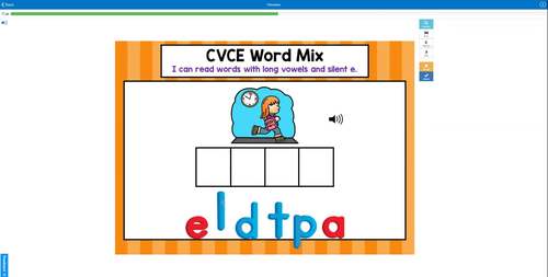 Silent E CVCE Words Phonics Boom Cards Digital Task Cards by First Thinkers