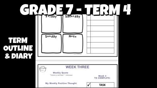 Grade 7 - TERM 4 - Full curriculum Homeschooling - EVERYTHING YOU NEED!