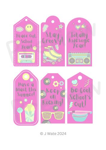 End of Year Gift Tags | Last Day of School Groovy Printable Student ...