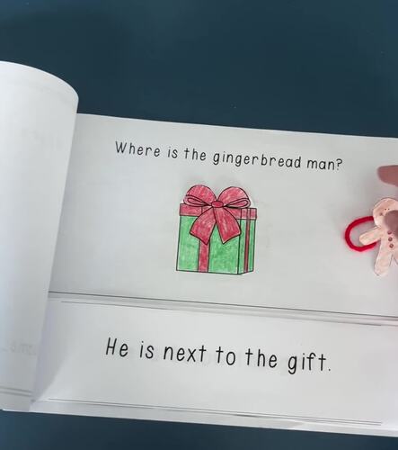 Where Is the Gingerbread Man - Positional Word Practice Book - Emergent ...