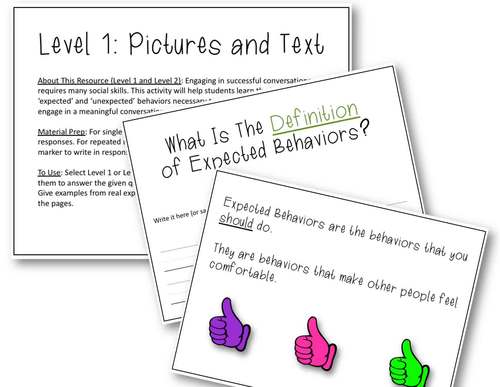 Communication Skills Expected & Unexpected Behaviors with Conversation ...