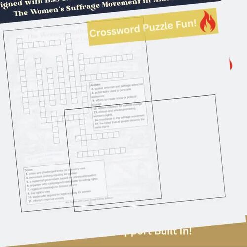 The Fight for Women’s Suffrage — Puzzle Pack HSS 8.6.6 by Ms Koven with ...