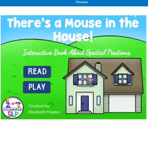 Spatial Concepts Interactive Book (Boom Cards): There’s A Mouse in the ...