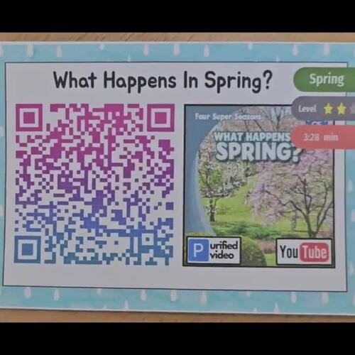 Spring QR code story read-alouds | Listening center | worksheets |story ...