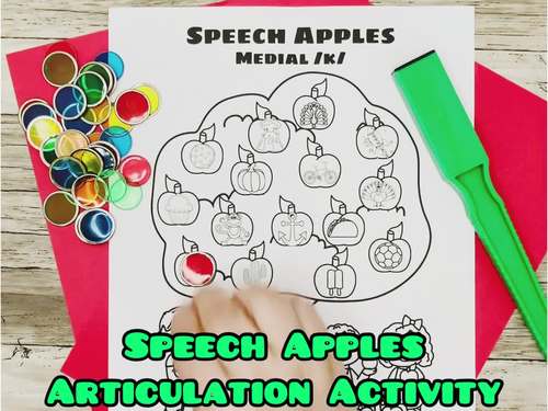 Speech Apples Printable Fall Articulation Speech Therapy Apple Tree ...