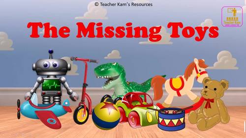 The Missing Toys PowerPoint Review Game Template by Teacher Kam's Resources