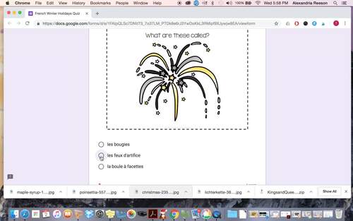 French Winter Holidays Digital Quiz by Chocolate Covered Classroom ...