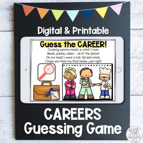 Careers, Community Helpers Guessing Game Digital Distance Learning ...