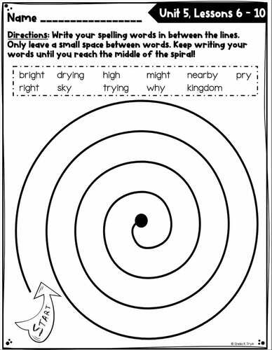 CKLA Grade 2 Skills Spelling Activities Unit 5 Amplify Worksheets ...