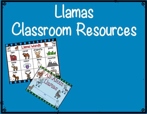 Llama Themed Unit: Literacy & Math Centers & Activities | TPT