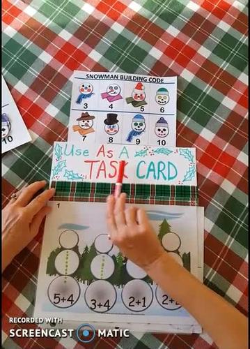 Addition- Build a Designer Snowman by Margo Gentile | TPT