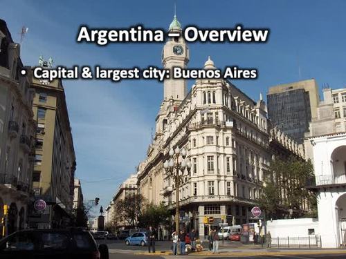 Argentina PowerPoint - Geography, History, Government, Culture, and More