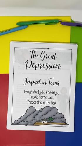 Great Depression in Texas with Google Slides by Social Studies Success