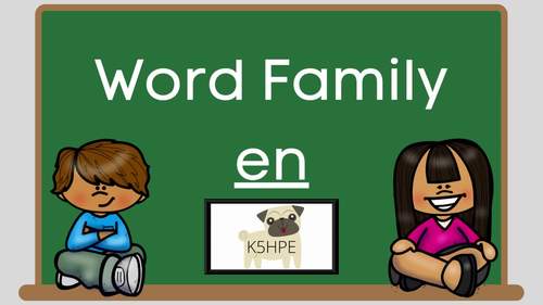 Word Family En, Video and Slides, Phonics, Phonograms, Reading | TPT