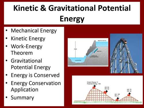 Kinetic & Gravitational Potential Energy - Physics Lesson and Challenge ...