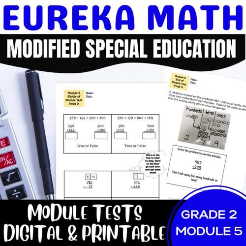 Special Education Engage NY {Eureka} Math Grade 2 Modified Mid End ...