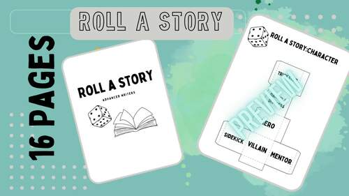 Roll a Story Centers Game for Narrative Writing by Decadence School House
