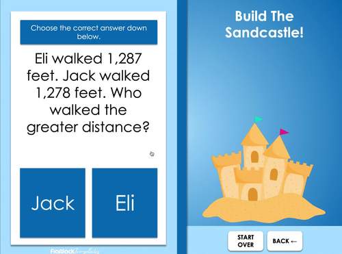Comparing 2, 3, & 4 Digit Numbers Place Value Game for PowerPoint