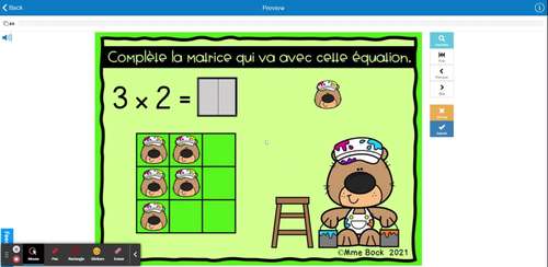 BOOM Cards: Complète les matrices de multiplication (jusqu'à 5) by Mme Bock