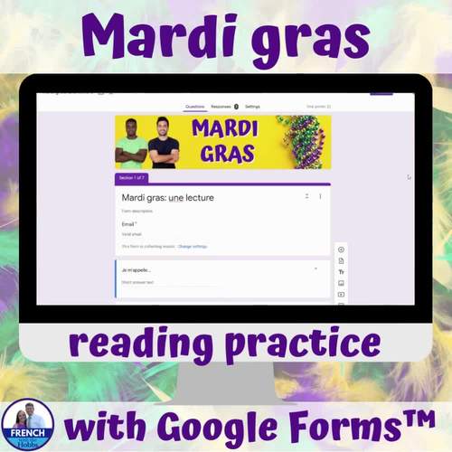 Mardi gras in French Cultural Reading Comprehension Printable & Google ...
