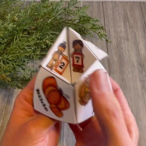 Thanksgiving Finger Puzzle | Bible Craft | Fortune Teller | Cootie Catcher