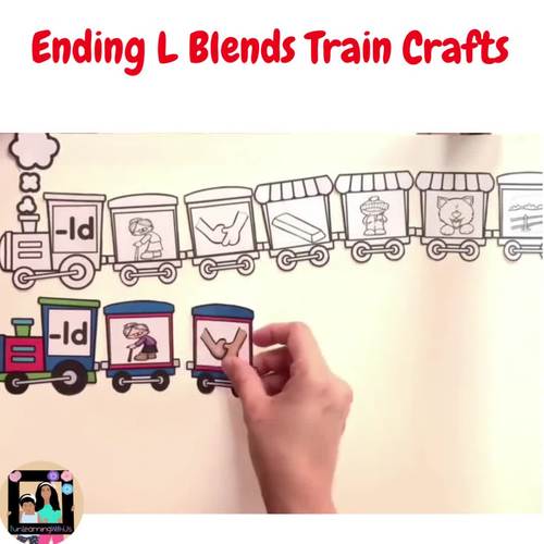 Consonant Ending L Blends Train Craft Activity | Blends Craft Activity