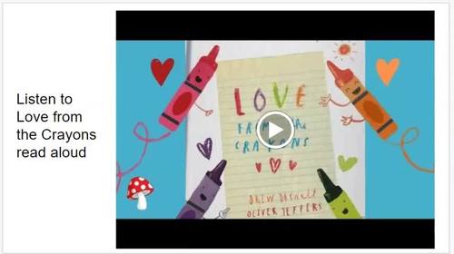 Love from the Crayons Literacy Unit for Special Education PRINT AND DIGITAL