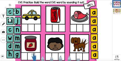 Short O CVC Activities for Distance Learning Using Seesaw by xoMissO