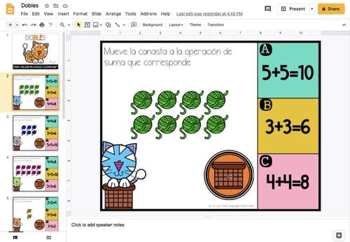 Sumas digital | Para utilizar en Goggle Slides™ y Seesaw™ | TPT