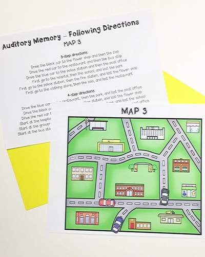 Auditory Processing and Memory Activities - Following Directions ...