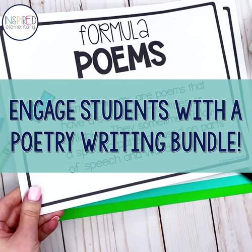 Poetry Unit Poetry Writing Poem Bundle 2nd, 3rd, 4th Grade | TPT