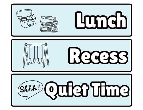 Groovy Schedule Cards by TeachingWithJess | TPT