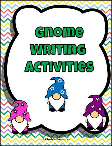 Gnome Writing Activities by Cindy's Treasures | TPT
