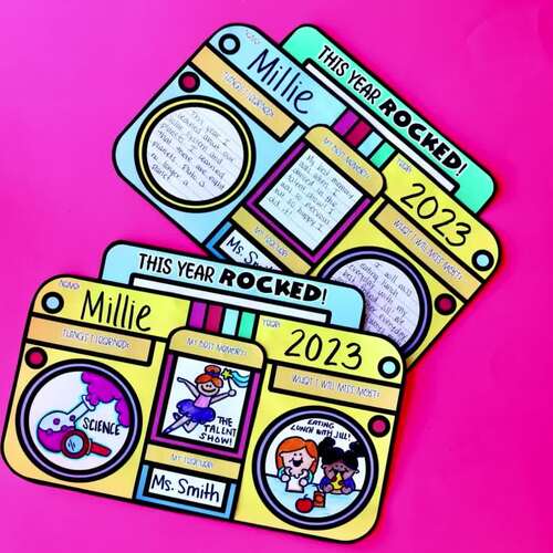 This Year ROCKED | End of Year Craft | End of Year Memory Craft | TPT
