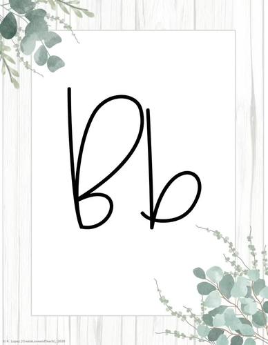 Farmhouse Alphabet Posters English Spanish by CreateLoveandTeach