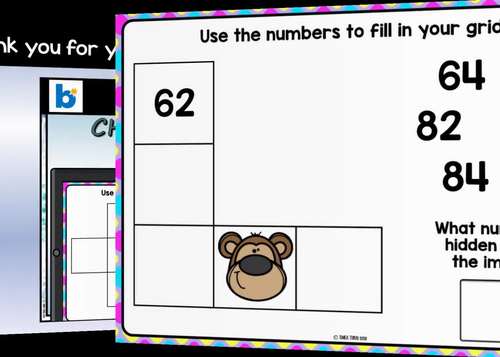 100 Chart Challenge Cards Boom Cards™ Zoo Theme by Timea Turai | TpT