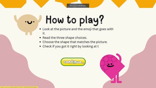 Shape Matching Game | Interactive Early Geometry Activities & Shape ...