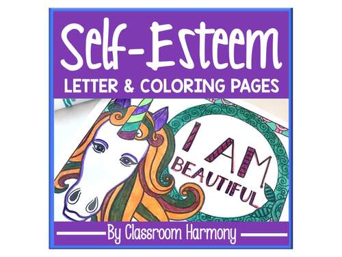 Self-Esteem and Confidence Letter & Coloring Pages - Confidence (SEL)