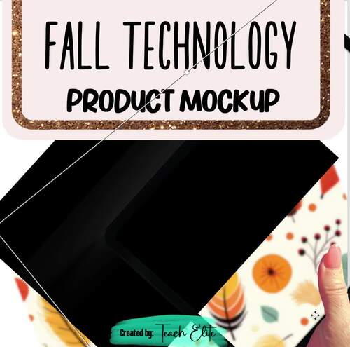 Fall Tablet Mock-up, October Mockup images Thanksgiving Autumn Moveable