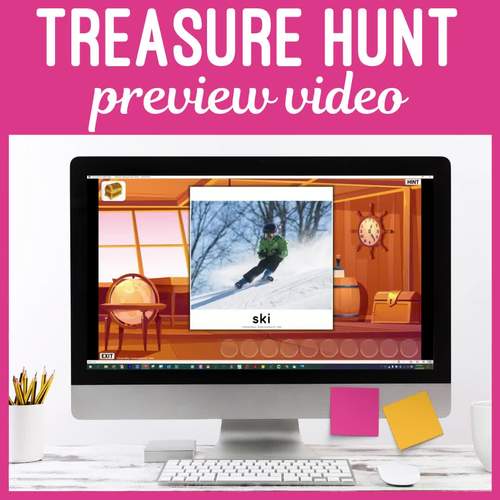 Digital Treasure Hunt Speech & Language Game for No Print Teletherapy ...