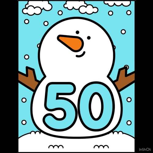 Winter Themed Skip Counting by 10’s to 120 Posters and Practice Cards