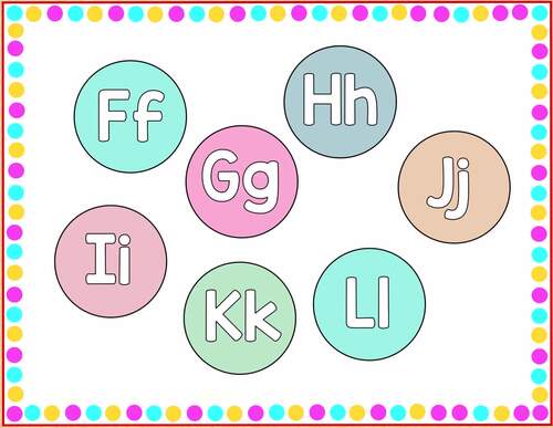 Printable Minimalist Word Wall Labels, Alphabet Flashcards, Banners