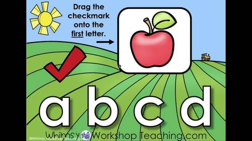 Google Slides Phonics First Letter Sounds Digital Activity Distance ...