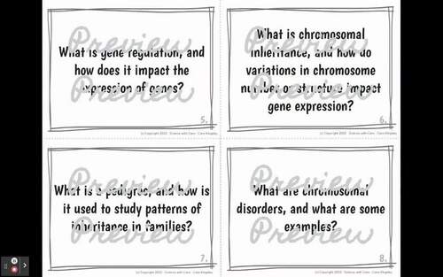 Heredity Task Cards for AP Biology by Science with Cara | TPT