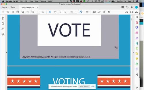 ASL Election, Voting Worksheet Set (Sign Language) by ASL Teaching ...