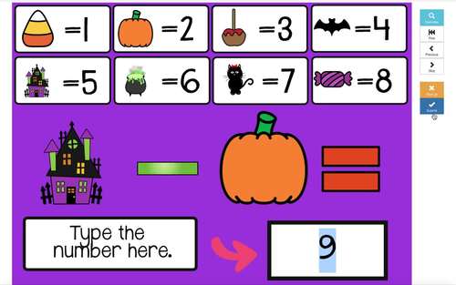 Halloween Subtraction Codes Boom Cards™ Task Cards | TPT