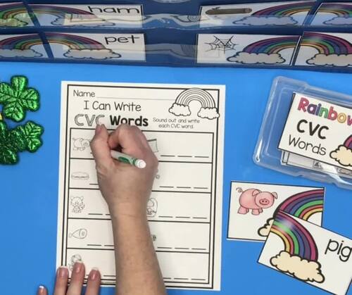 CVC Words - Phonics St. Patrick's Day Decoding Kindergarten March ...