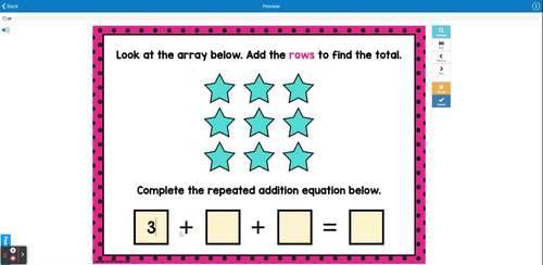 Arrays - Repeated Addition - Boom Cards | 2nd Grade Math Boom Cards | 2 ...